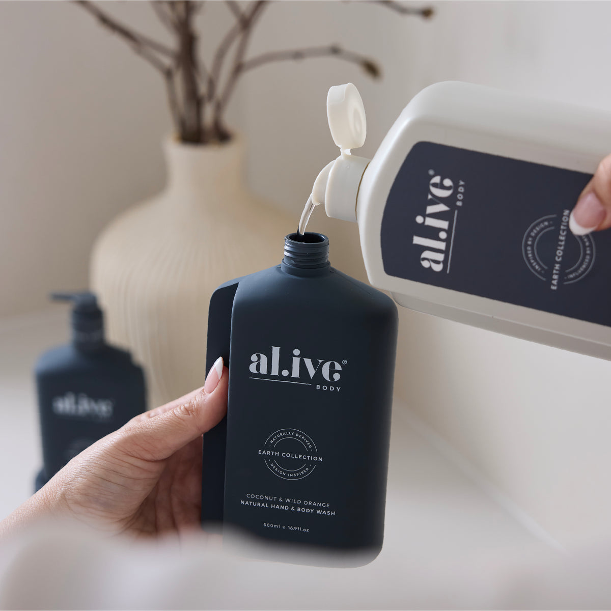Collection of Natural Hand & Body Wash – al.ive body