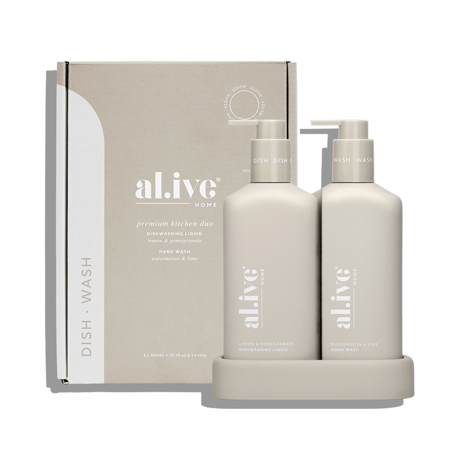 Hand Wash & Dishwashing Liquid + Tray Duo – al.ive body