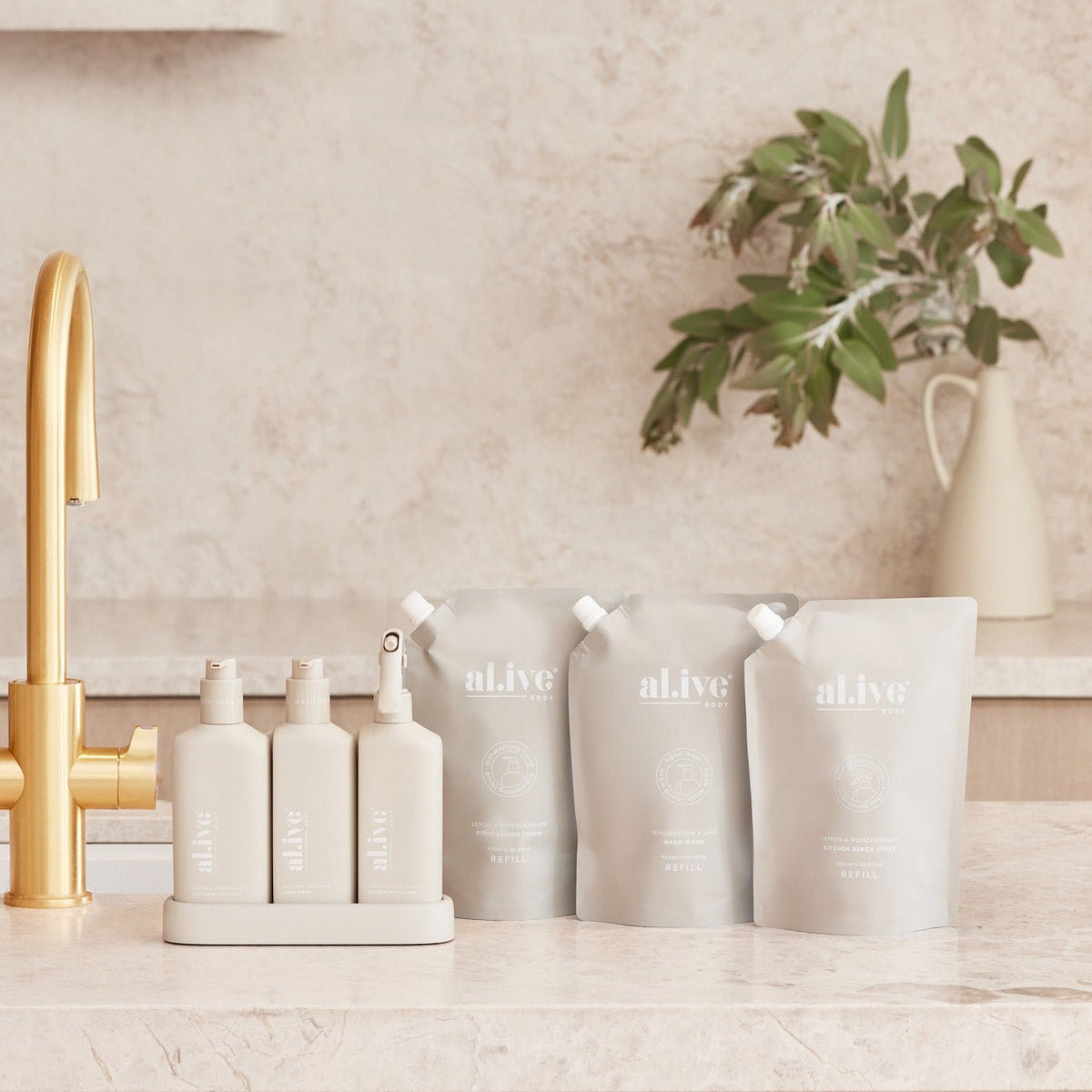 Hand Wash, Dishwashing & Bench Spray Refills – al.ive body