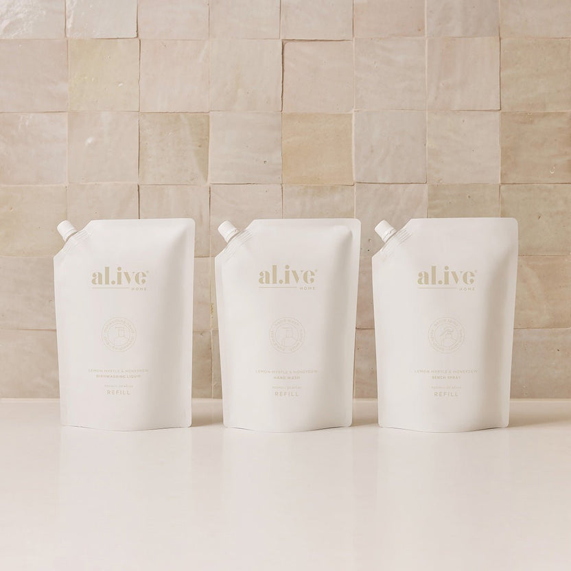 Hand Wash, Dishwashing & Bench Spray Refills – al.ive body